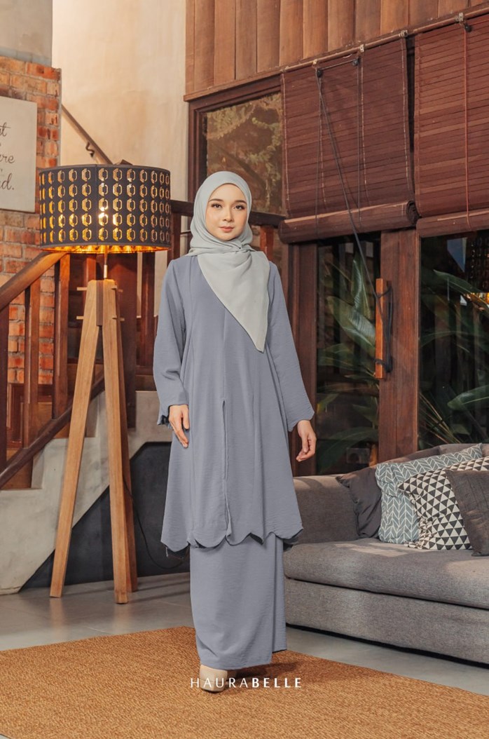 KUNTUM KURUNG - GREY | haurabelle