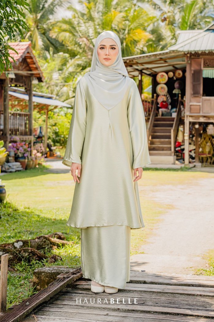 MELATI KURUNG - DUSTY GREEN | haurabelle