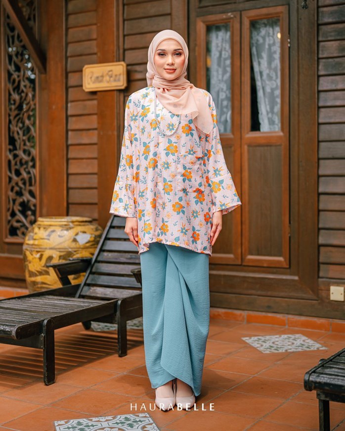 PUSPA KAFTAN - FLORAL SANDY | haurabelle
